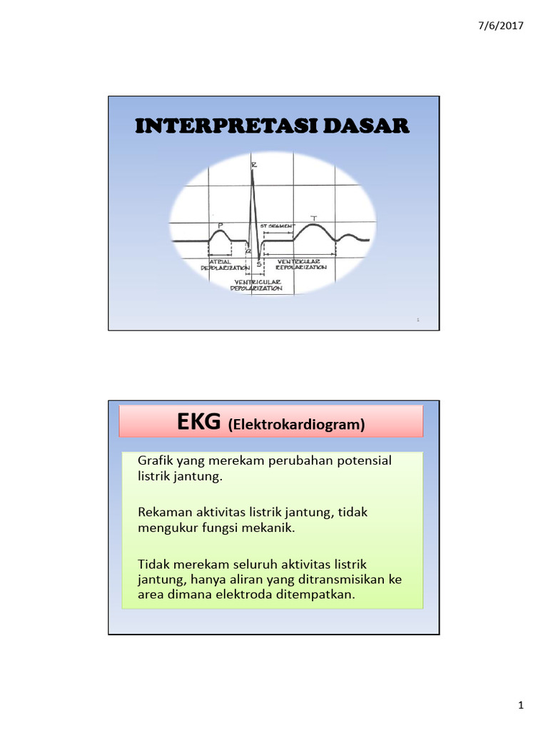 Interprestasi Dasar Ekg | PDF