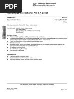 Cambridge International AS & A Level: Chemistry 9701/12 | PDF ...