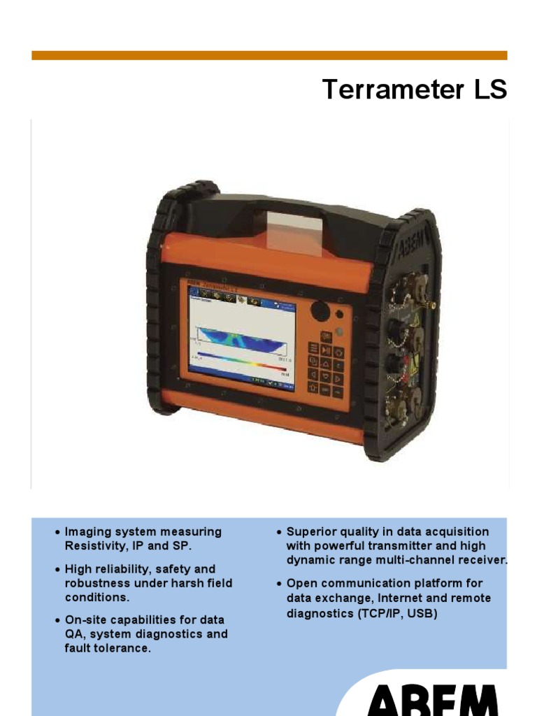ABEM Terrameter LS-2P | Analog To Digital Converter | Computer Engineering