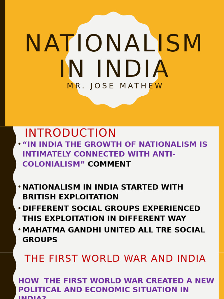 Nationalism in India X | PDF | Mahatma Gandhi | Indian Nationalism