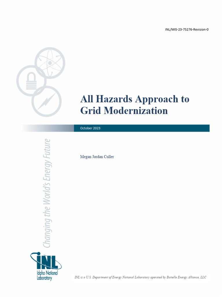 All Hazards Approach To Grid Modernization Sort - 73087 | PDF ...