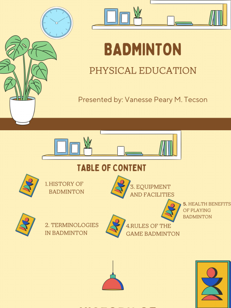 BADMINTON Powerpoint Presentation | PDF