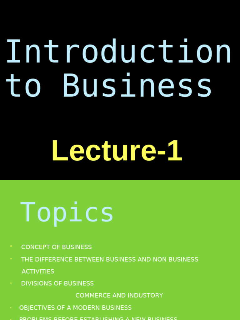 Introduction to Business Concepts | PDF | Business | Commerce
