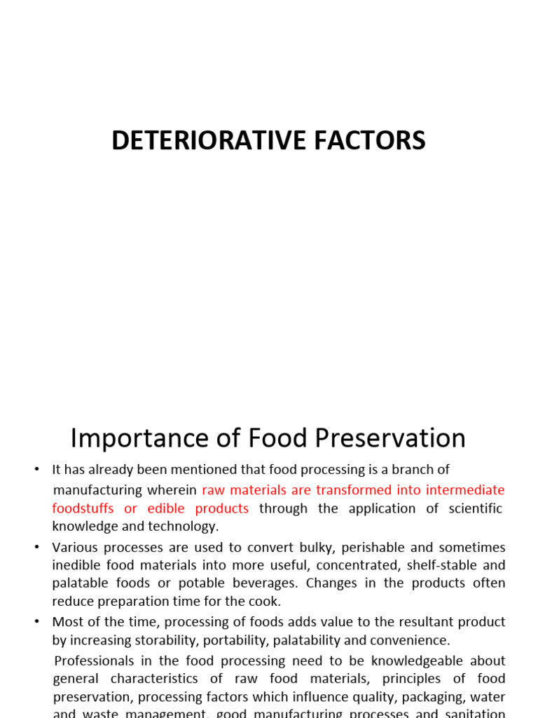 Unit 2c | PDF | Food Preservation | Food Processing