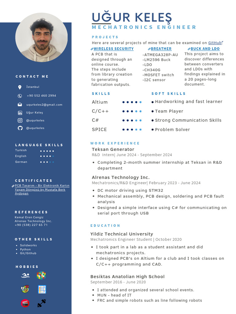 CV-JULY-FIN | PDF | Mechatronics | Computer Science
