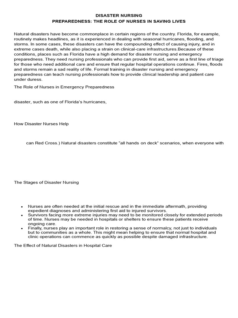 OPD readings | PDF | Nursing | Emergency Management