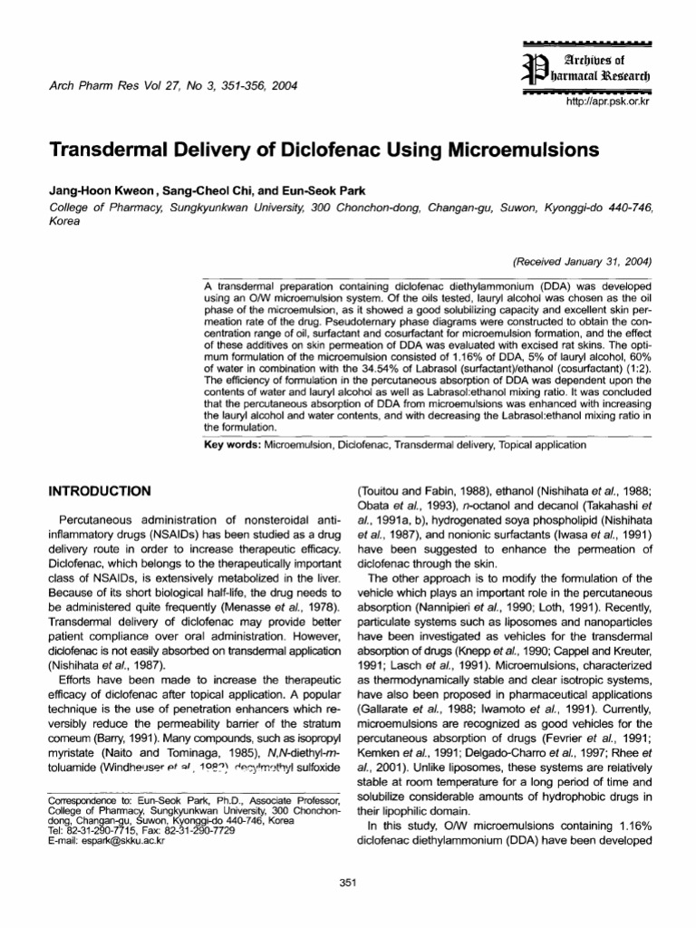 Kweon 2004 | PDF | High Performance Liquid Chromatography | Topical ...