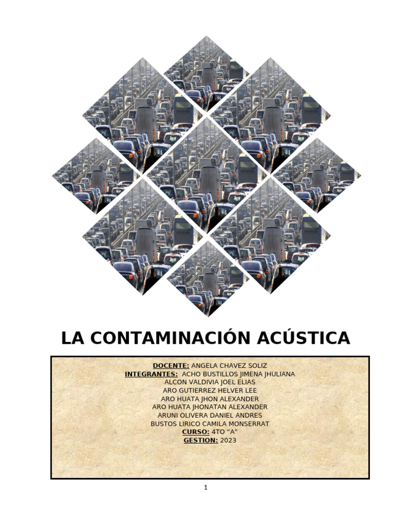 Contaminación Acústica: Causas y Efectos | PDF | Decibel | ruido