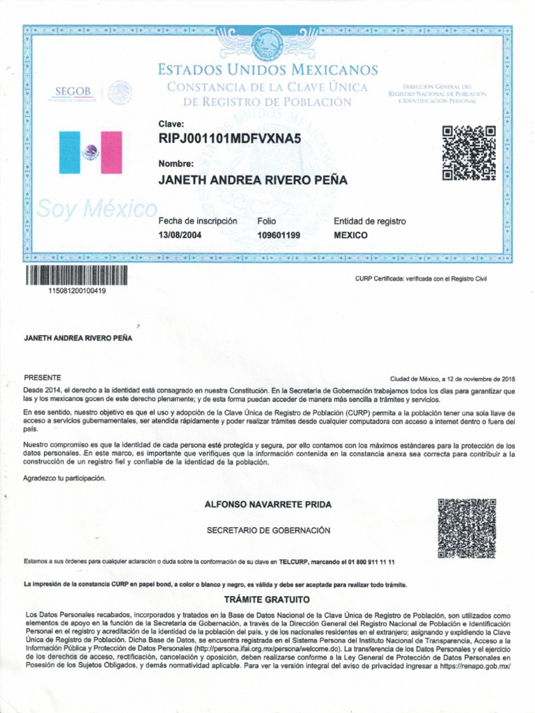 CURP | PDF