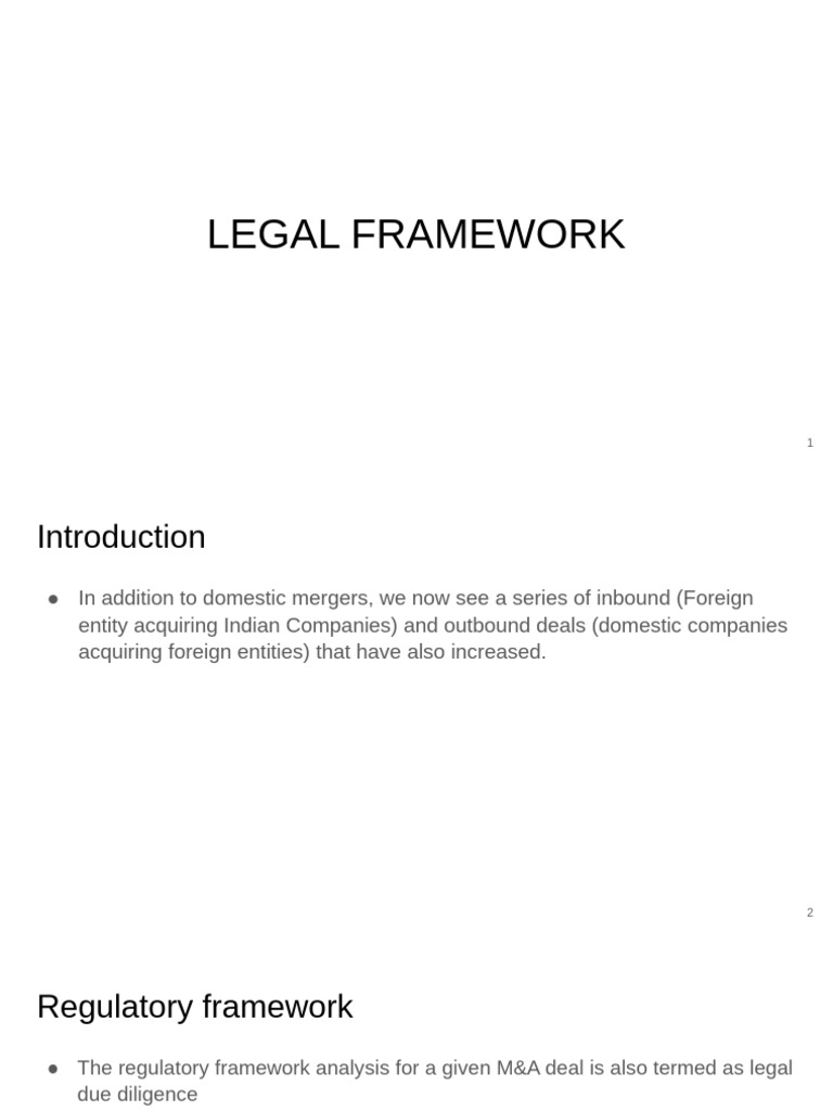 M&A Legal Framework in India Explained | PDF | Capital Gains Tax ...