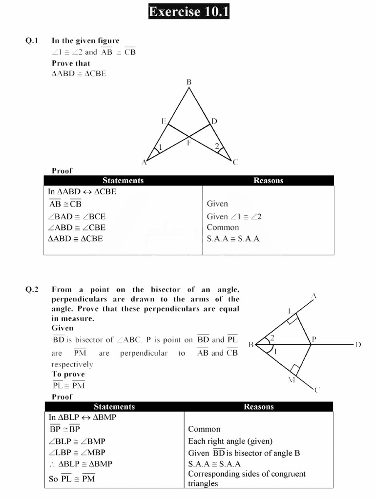 9th Math Chapter 10 (10.1) | PDF
