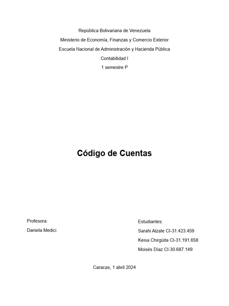 Código de Cuentas | PDF | Contabilidad | Business