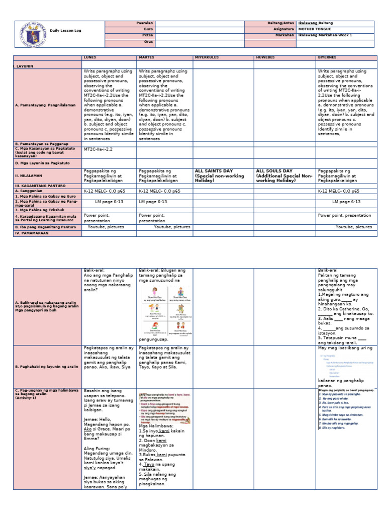 Q2-Week1-Dll MTB 2 | PDF