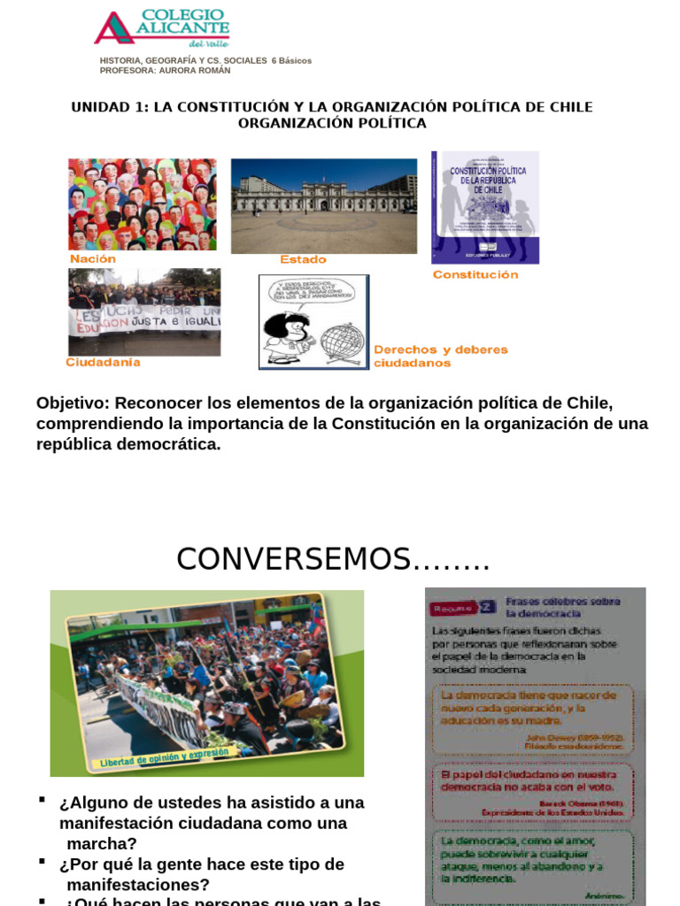 Organización Política de Chile | PDF | Democracia | Ideologías políticas