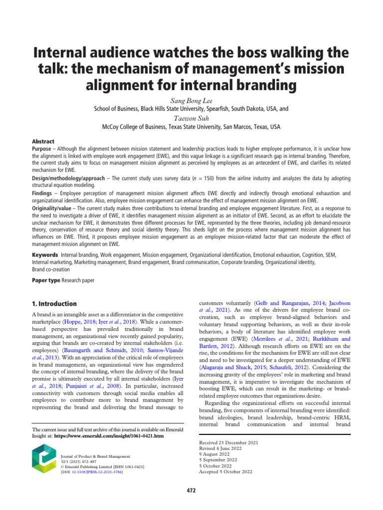 Internal Audience | PDF | Brand | Goal