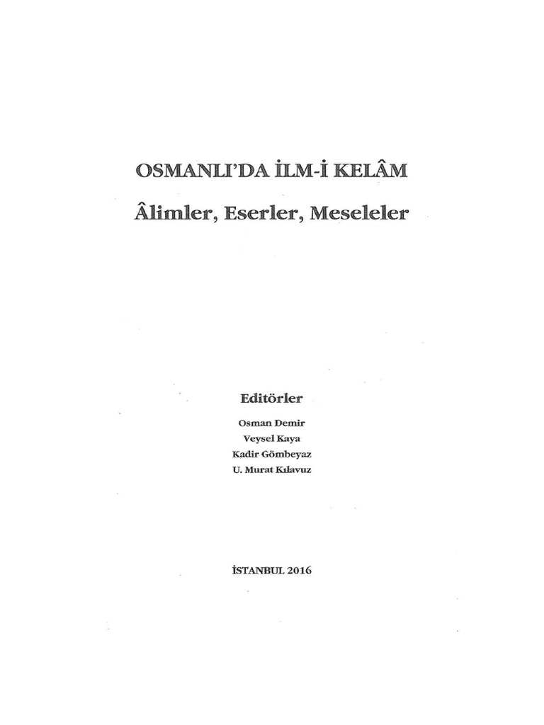 Hasan Spiker's Thesis On Shaykh Ibn Bahauddin's Mystical Kalam | PDF ...