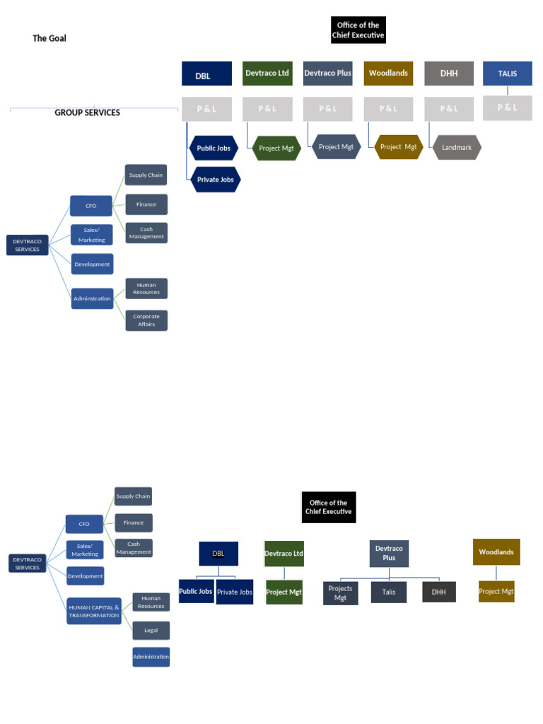 GROUP ORG CHART | PDF | Private Sector | Corporations