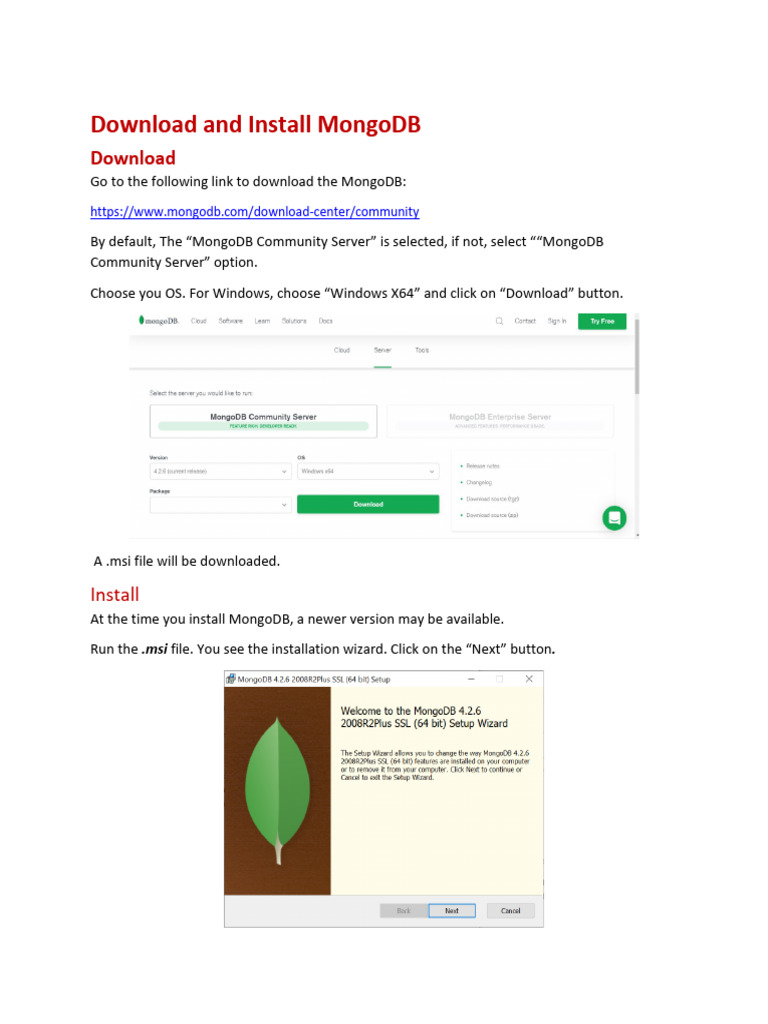 install_MongoDB | PDF | Mongo Db | Button (Computing) install_MongoDB | PDF | Mongo Db | Button (Computing)