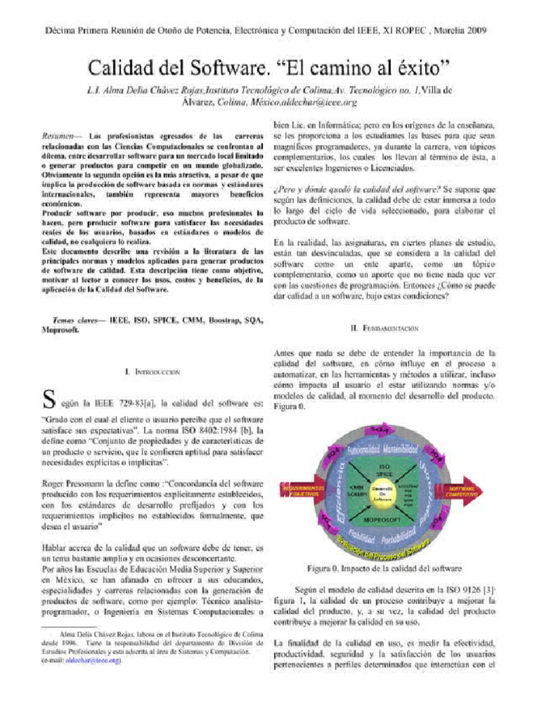 Calidad en El Software, El Camino Al Exito | PDF