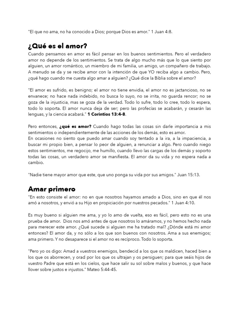 EL Amor | PDF | Amor | Pecado