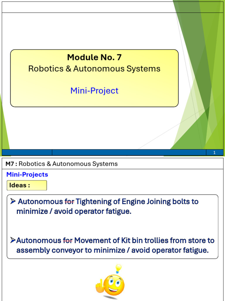 Module 7 - MiniProject - Group 4 - R1 | PDF | Robotics | Automation