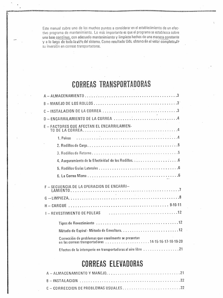 Manual Correas Transportadoras | PDF