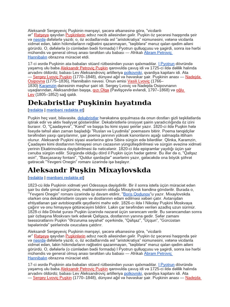 Pushkin 1 | PDF