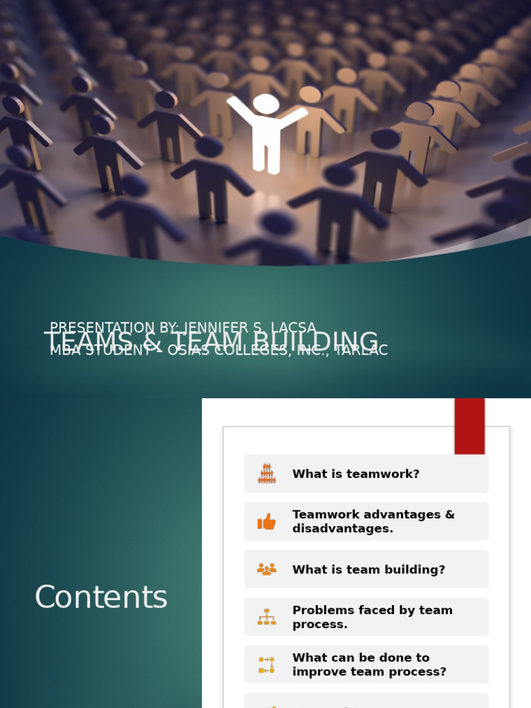 Teams and Team Building | PDF | Team Building | Leadership