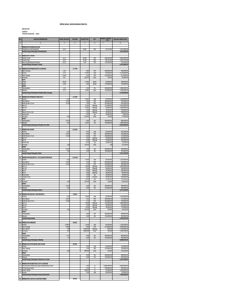 Rab Rumah Atap Dak-1 | PDF