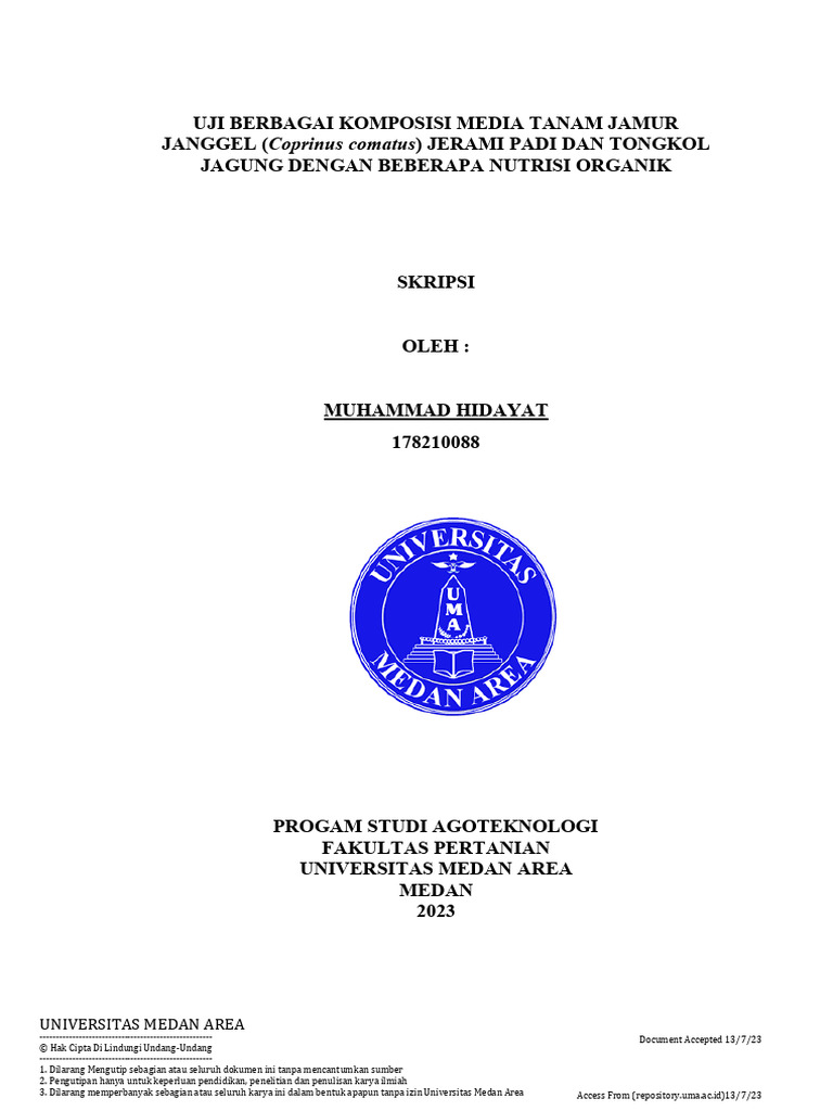 Muhammad Hidayat - Fulltext | PDF