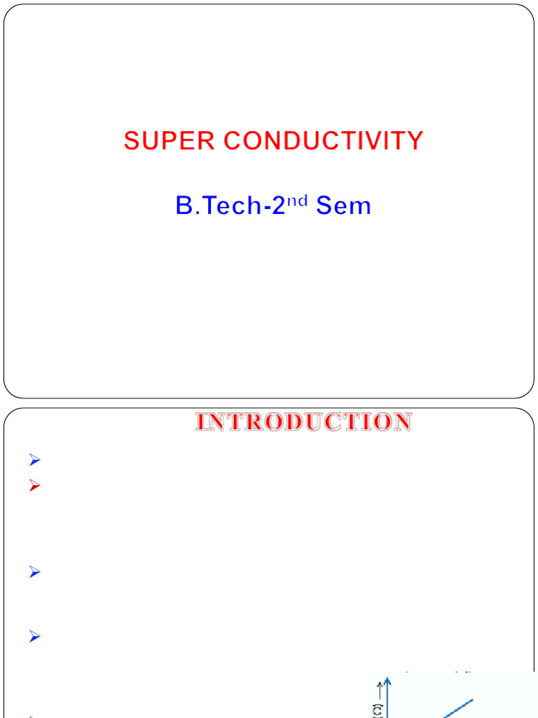 Superconductivity Basics and Types | PDF | Superconductivity | High Temperature Superconductivity