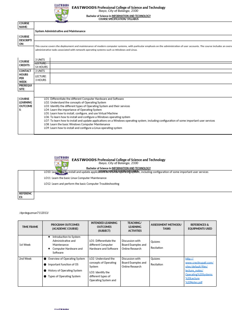 System Administrative And Maintenance Pdf Thread Computing Operating System