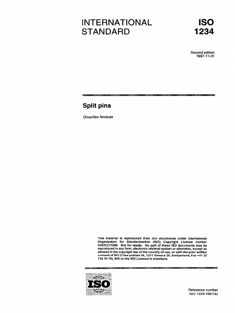 Iso 1234 1997 | PDF | International Organization For Standardization ...