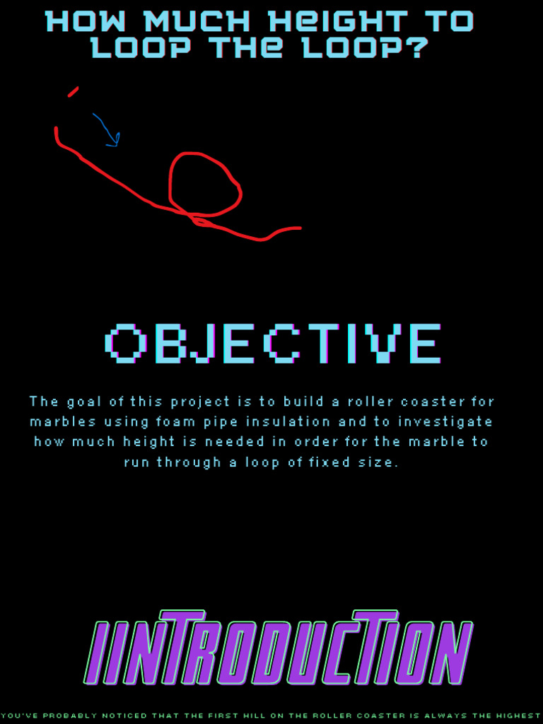 How Much Height To Loop The Loop | PDF | Friction | Kinetic Energy