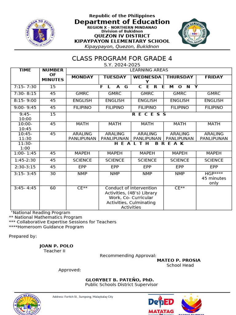 Classroom Program | PDF | Learning