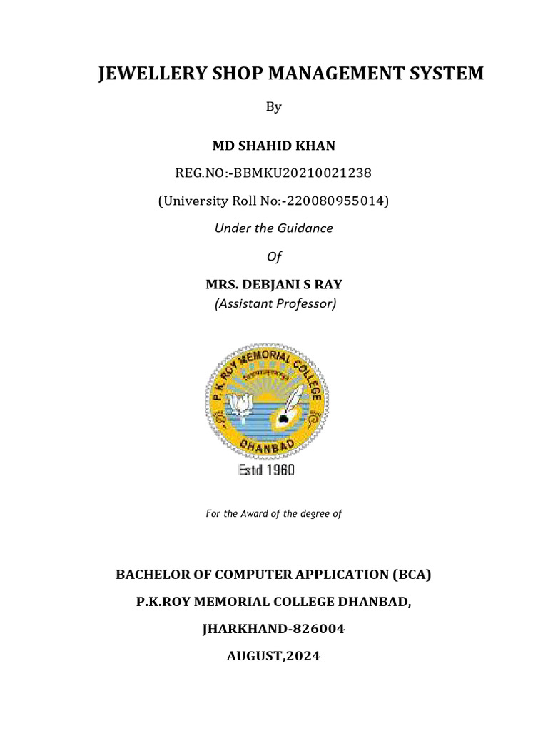 FinalJewellersShopManagementSystem Project | PDF | Html | World Wide Web