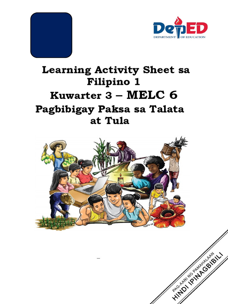 Filipino 1 Q3 Melc 6 Las | PDF