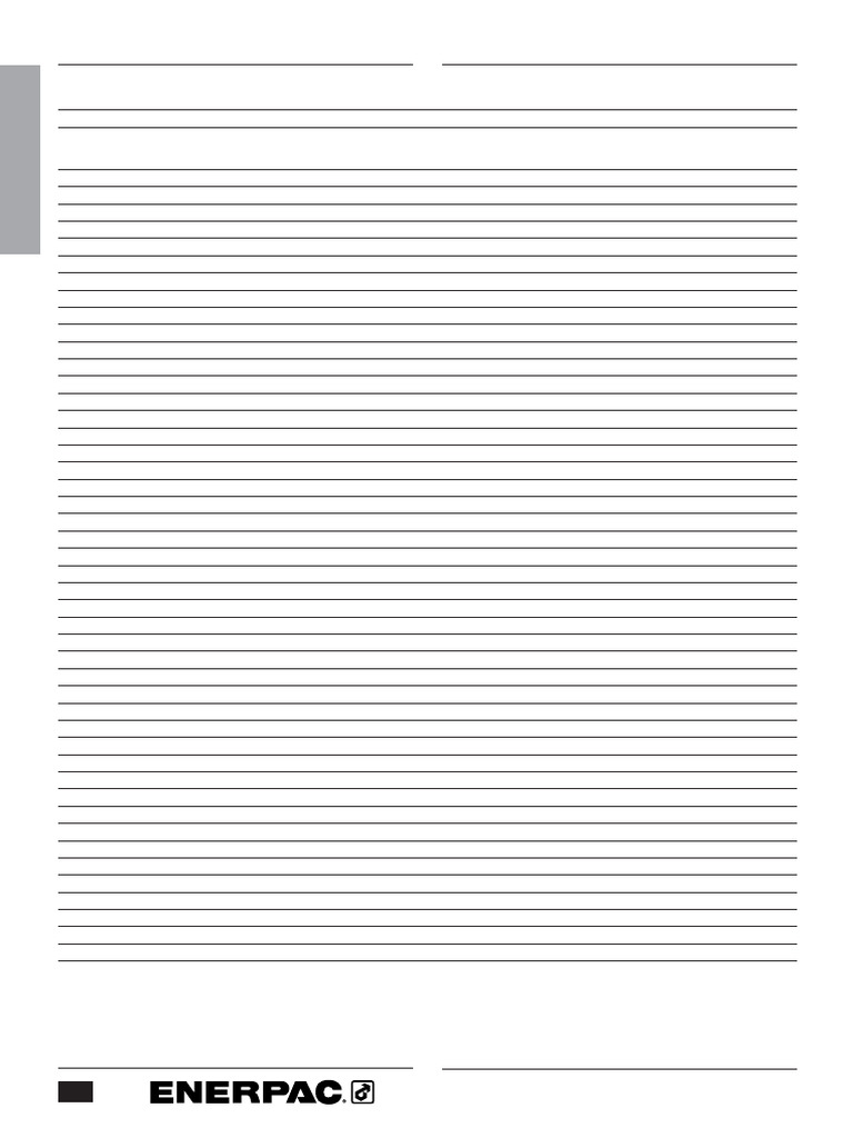 Enerpac Torque Chart Overview | PDF