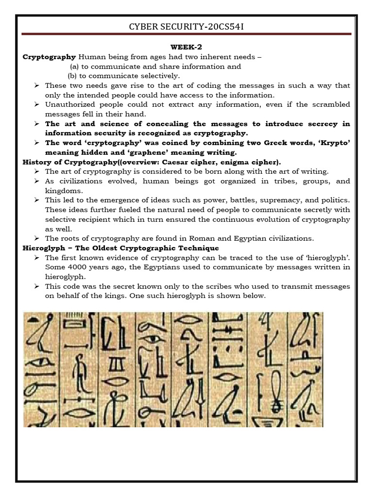 CYBER SECURITY-week2 | PDF | Cryptography | Public Key Cryptography