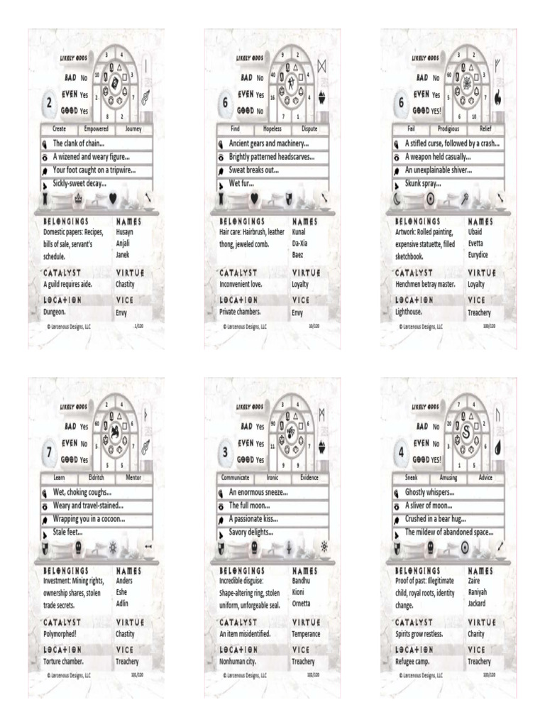 GMA Fantasy PNP Deck BW | PDF
