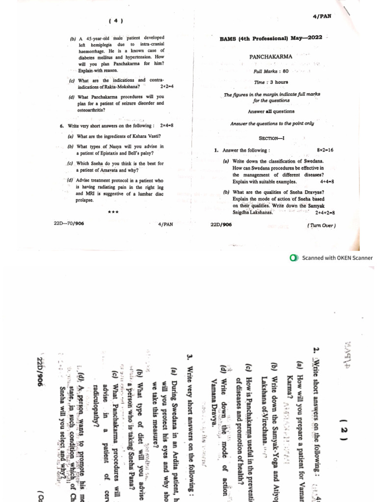 Panchakarma Paper | PDF