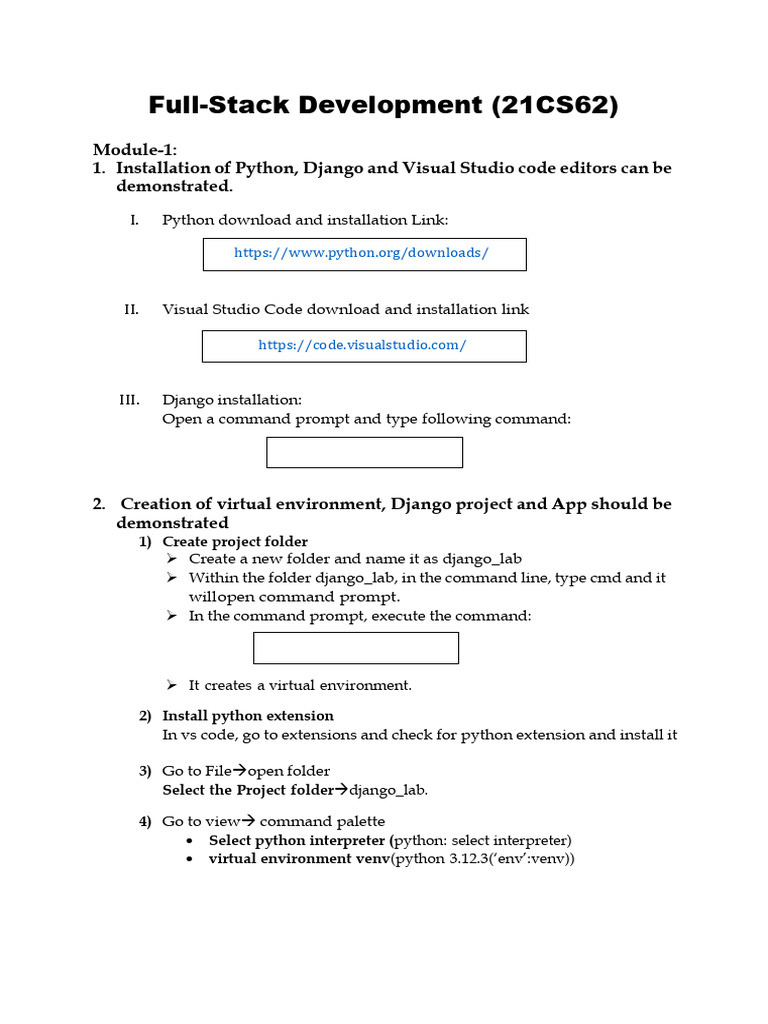 Full-Stack Development Lab Guide | PDF