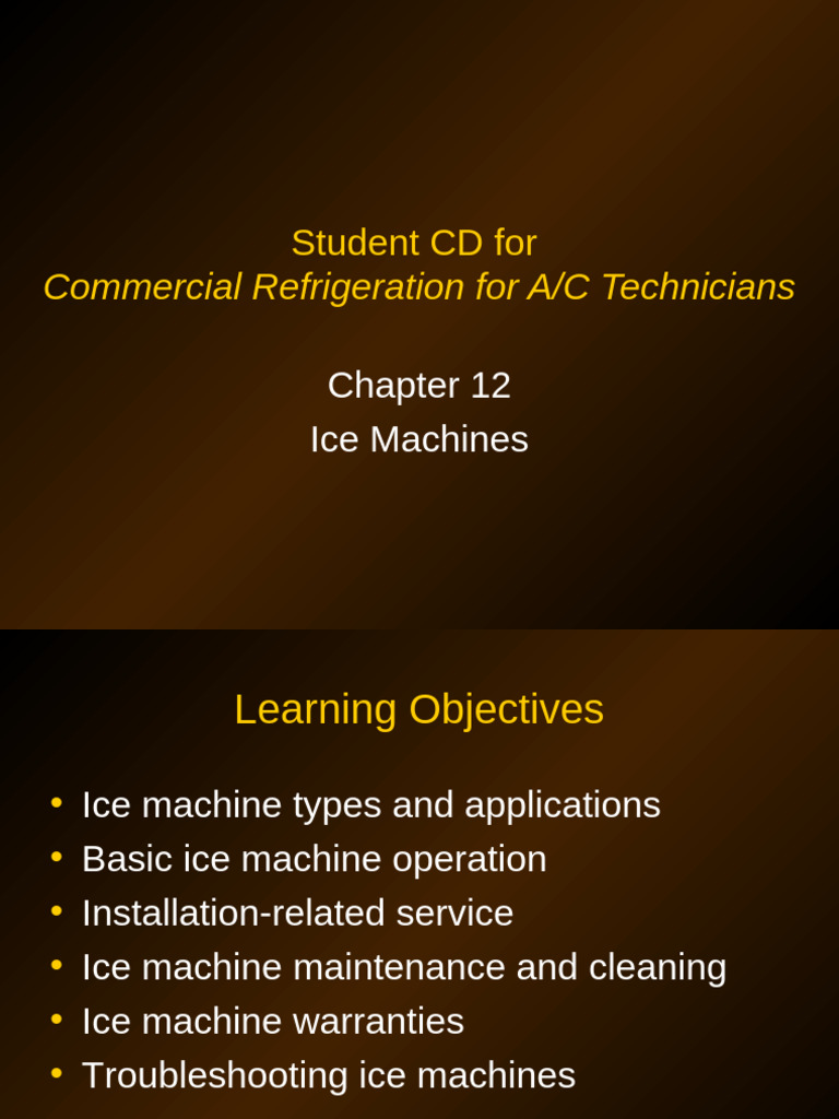 Chapter 12 - Ice Machines | PDF | Ice | Water