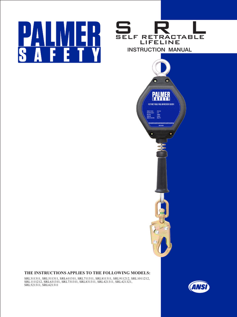 Self Retractable Lifeline Manual | PDF | Safety