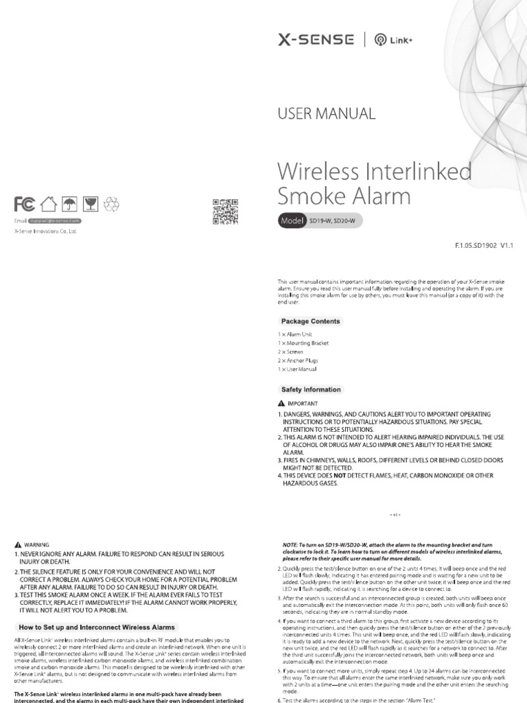 Smoke Alarm Manual | PDF