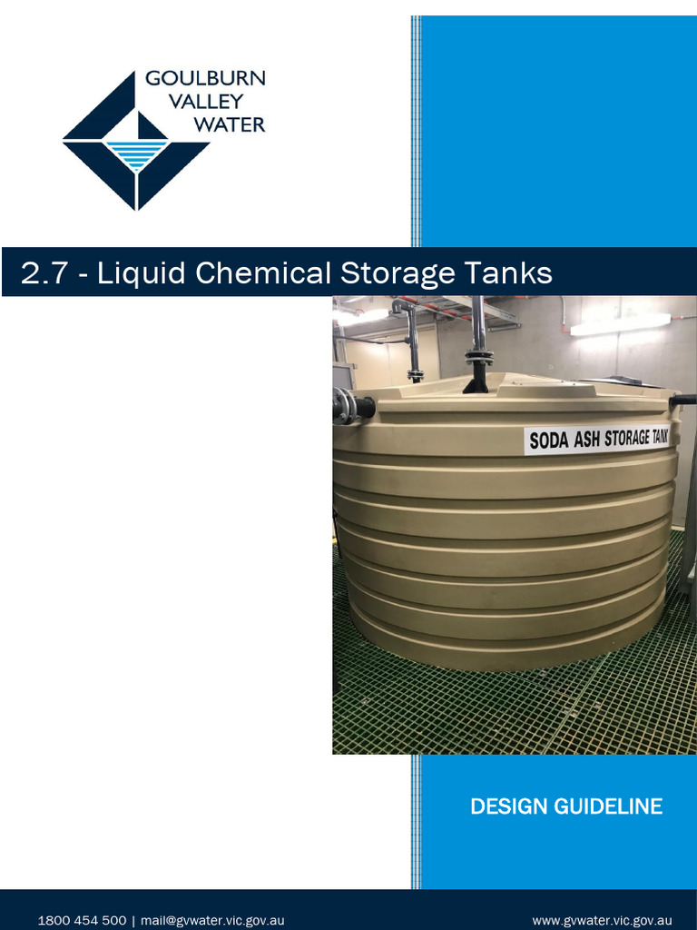 Design Guideline - Liquid Chemical Storage Tanks | PDF
