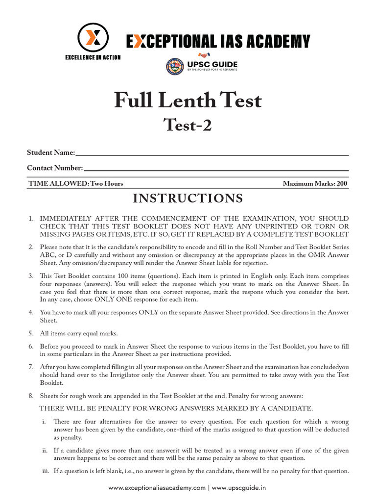 EX+UG FLT Test 2 | PDF