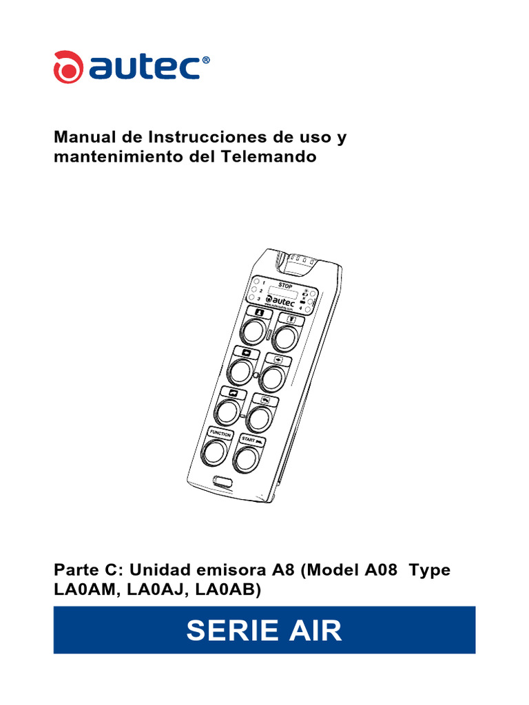 Botonera-Autec Air-8 | PDF