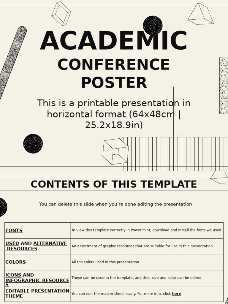 Academic Conference Poster by Slidesgo | PDF