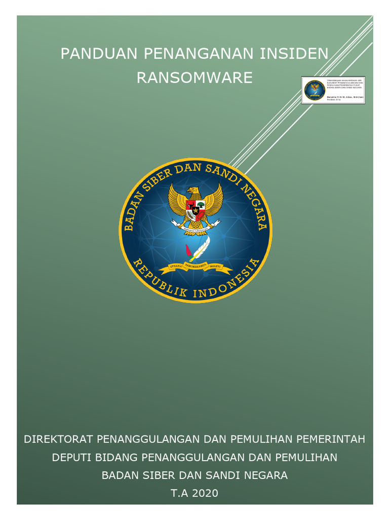 Panduan Penanganan Insiden Ransom Sign | PDF